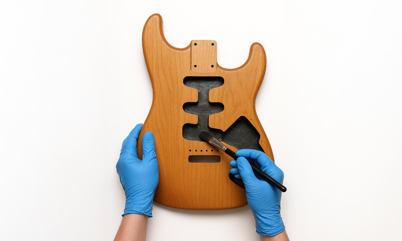 Guitar Shielding: Paint vs Tape | MG Chemicals
